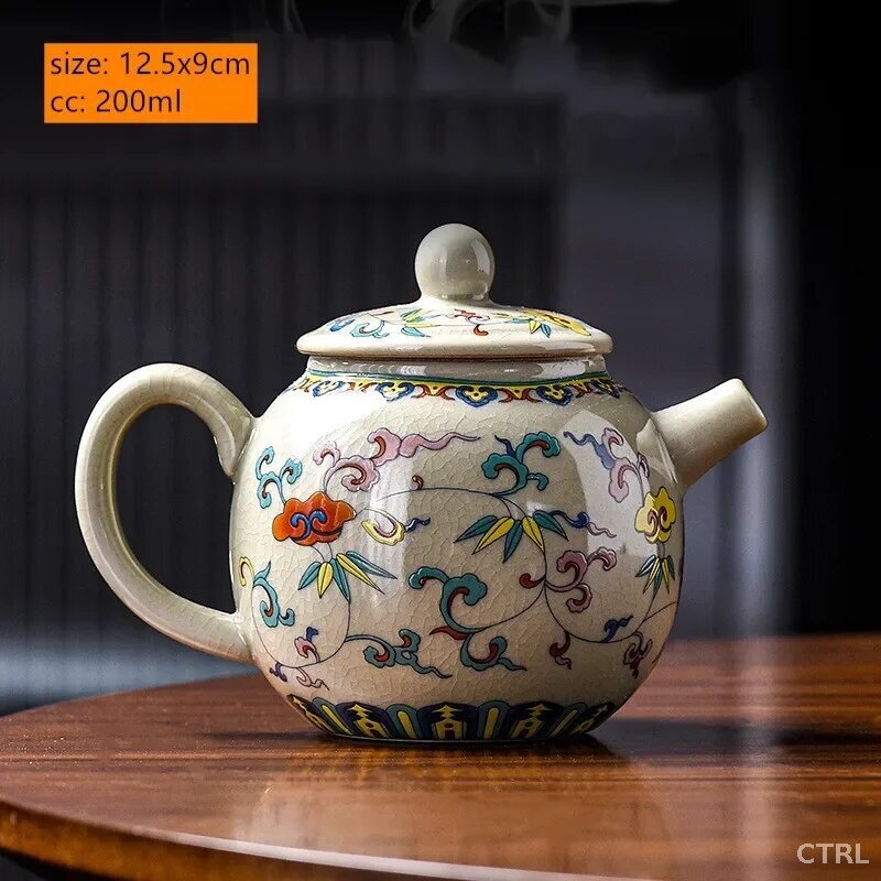 Керамический чайник JINGDE TEA SET 200 мл, A6。Керамический чайник JINGDE TEA SET 200 мл, A6
