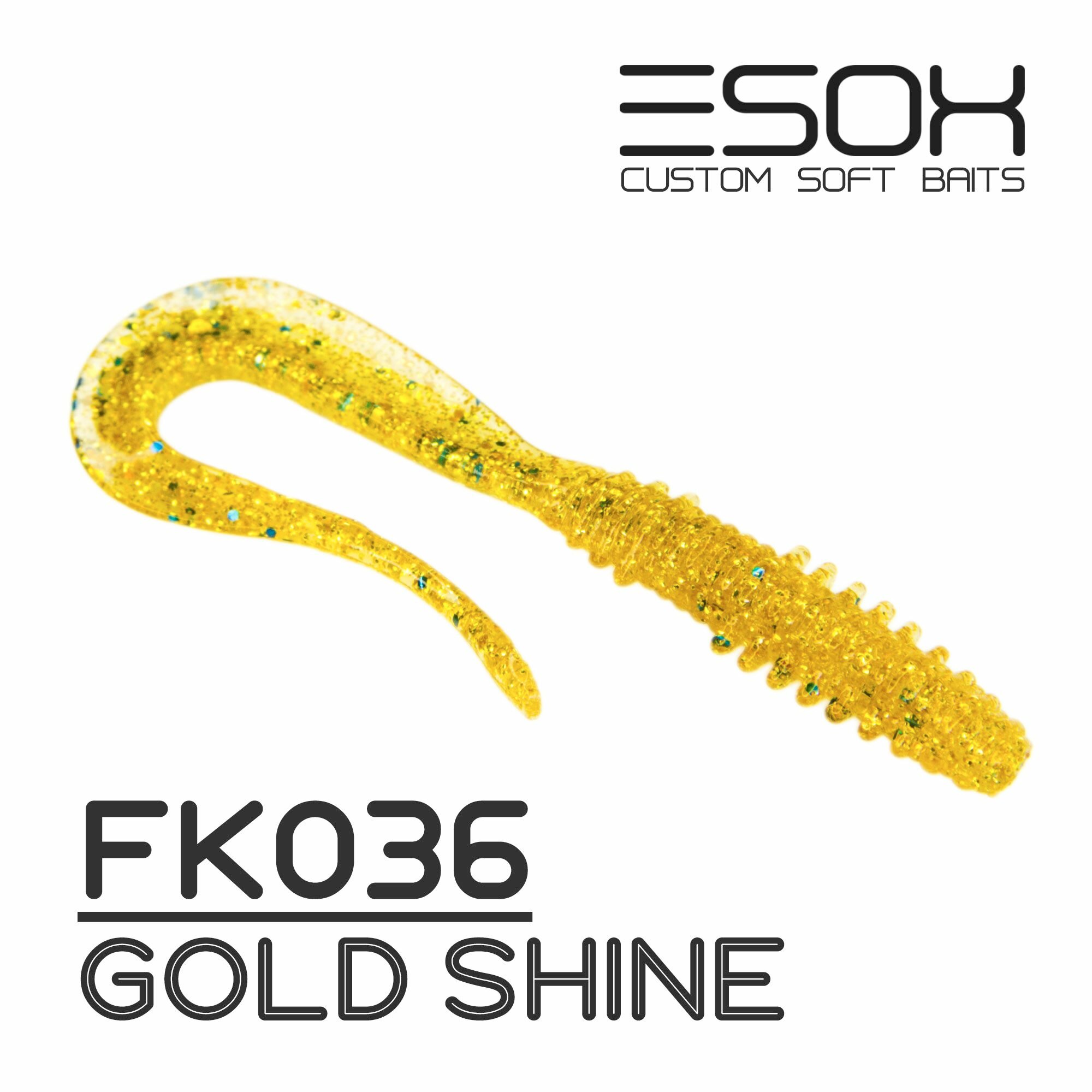 ESOX Fast Wag 2.3" (58мм) 8шт. / Мягкая приманка для рыбалки
