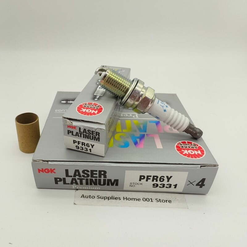 Свечи зажигания NGK PFR6Y (9331), двойная платина, комплект 4 шт — для MG3/MG5/MG6/MG7/Roewe 350/550/750/i5, резьба 14 мм, зазор 0.9 мм