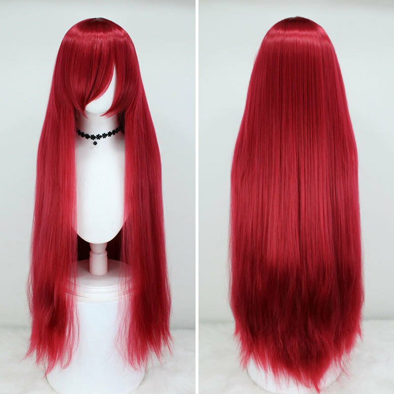 Парик для косплея аниме длинный прямой 100 см пушистый cosplay wig универсальный образ