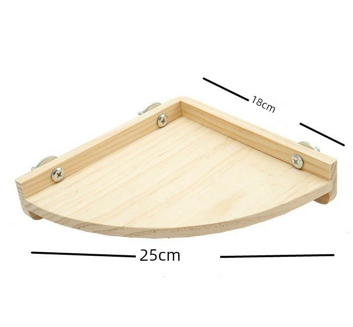Лопастная деревянная площадка для хомяков и морских свинок, прочная аксессуар для клетки