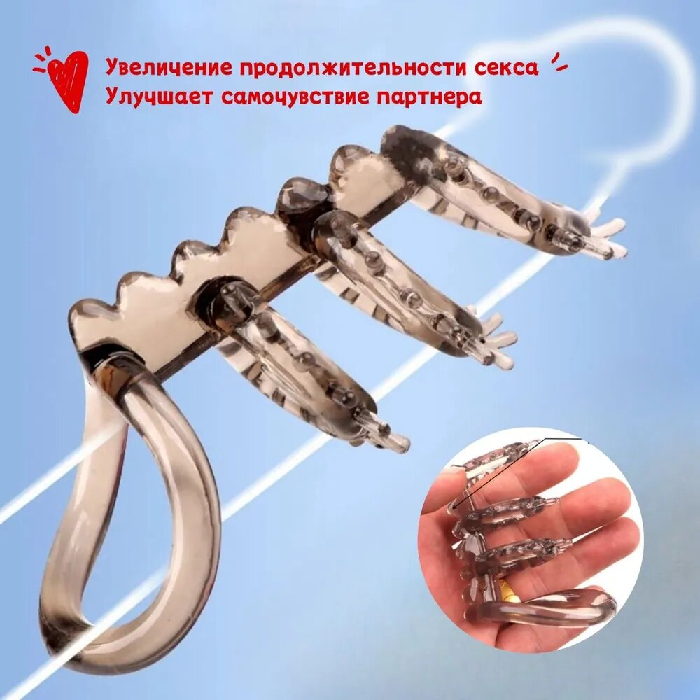 Эрекционное кольцо для поддержания эрекции, Многофункциональное кольцо для пениса предотвращения фимоза