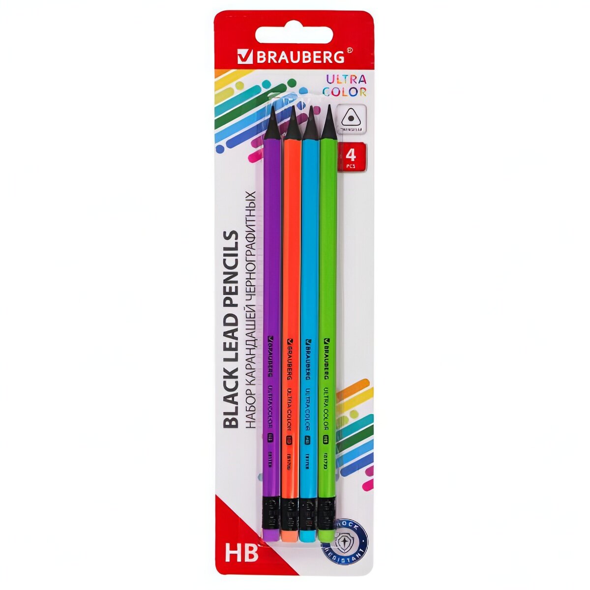 Набор карандашей Brauberg Ultra Color 4шт (181709)