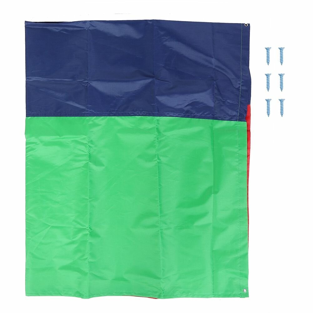 Тент садовый 132x226см, 210D Oxford, для беседки и качелей зеленый, синий, красный