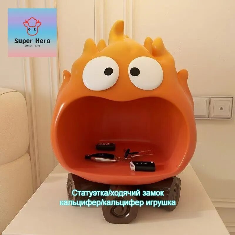 Статуэтка/ходячий замок кальцифер/кальцифер игрушка из керамики, для декора