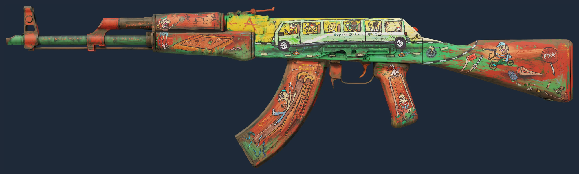 AK-47 | Дилетанты (После полевых испытаний) Скины CS2 с быстрой автовыдачей steam trade