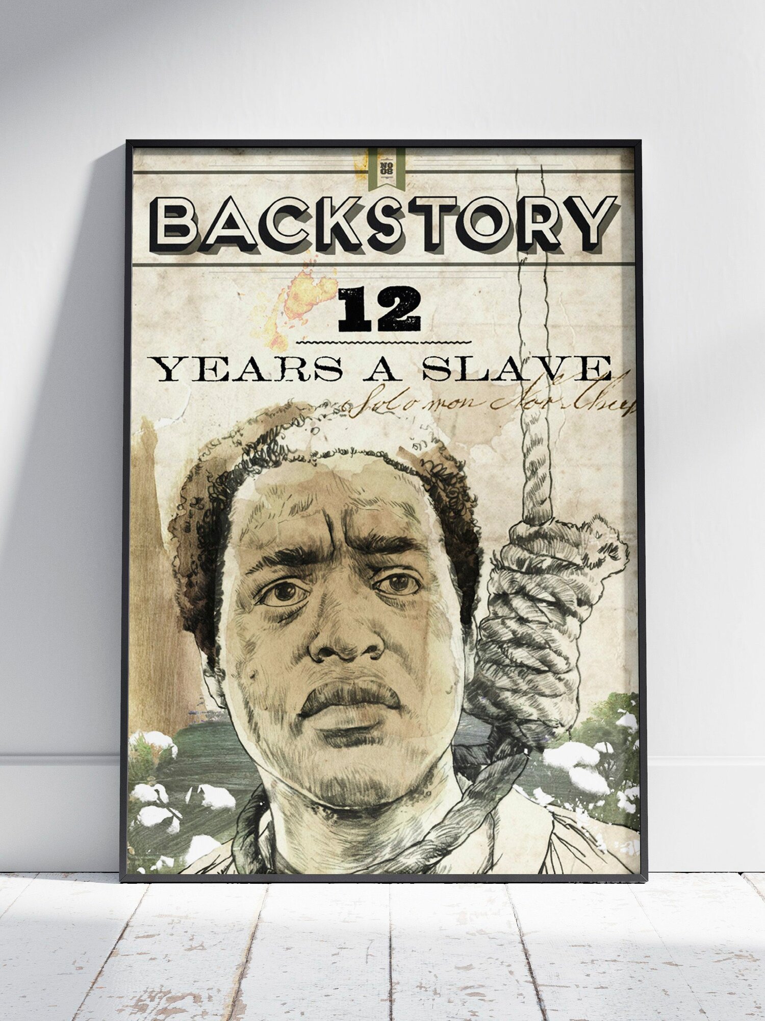 Плакат на стену для интерьера 12 лет рабства (12 Years a Slave 3) - Постер по фильму и кино формата A4 (21x30 см)