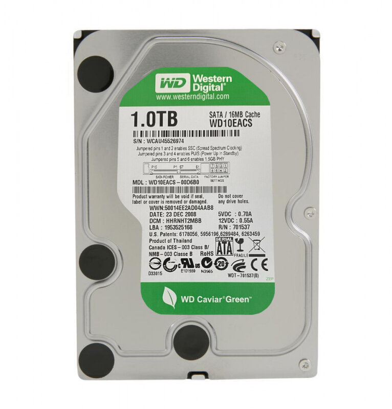 Жесткий диск Western Digital WD10EACS 1Tb SATAII 3,5" HDD