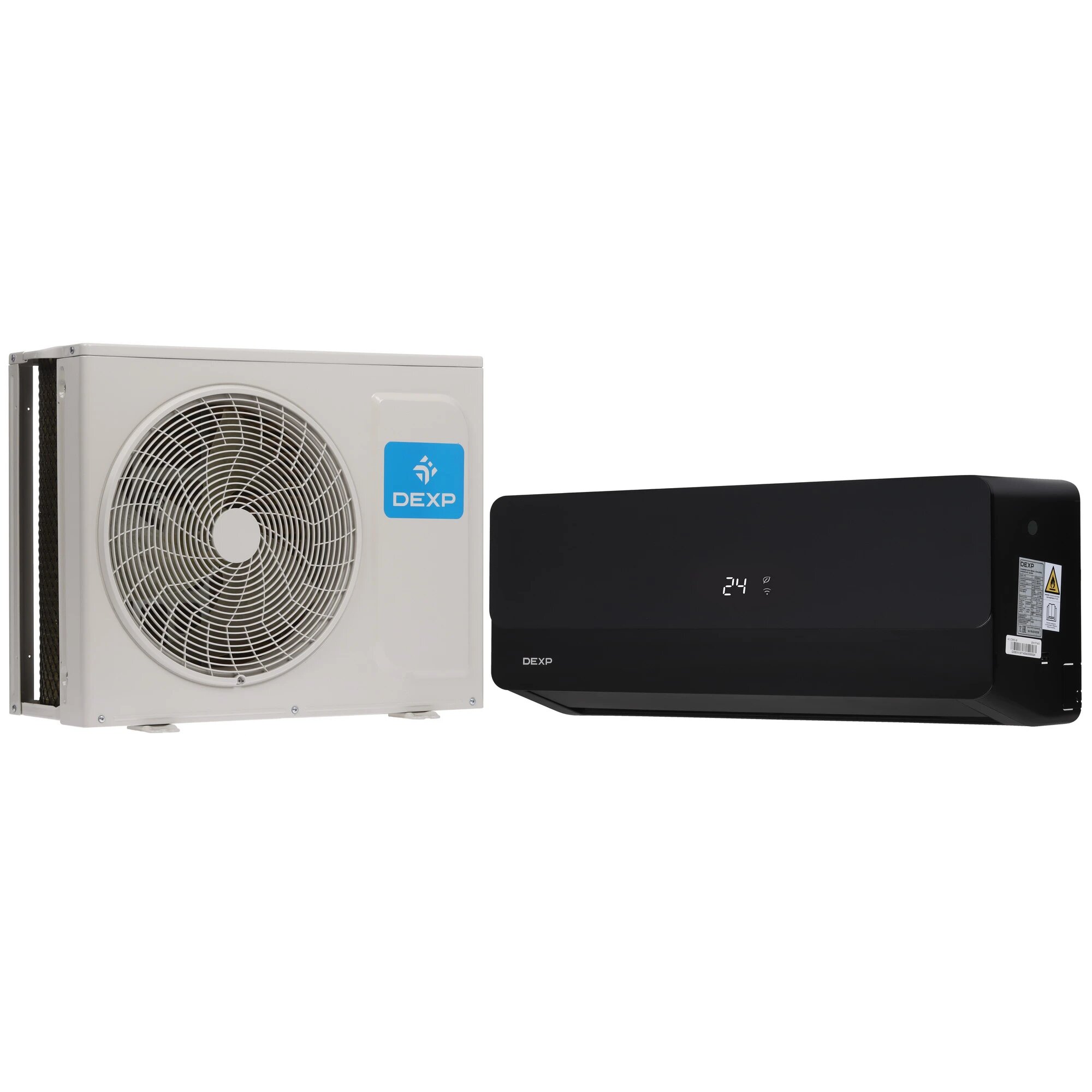 Кондиционер настенный сплит-система DEXP AC-CD9INV-B черный, инвертор, вентиляция, обогрев, осушение