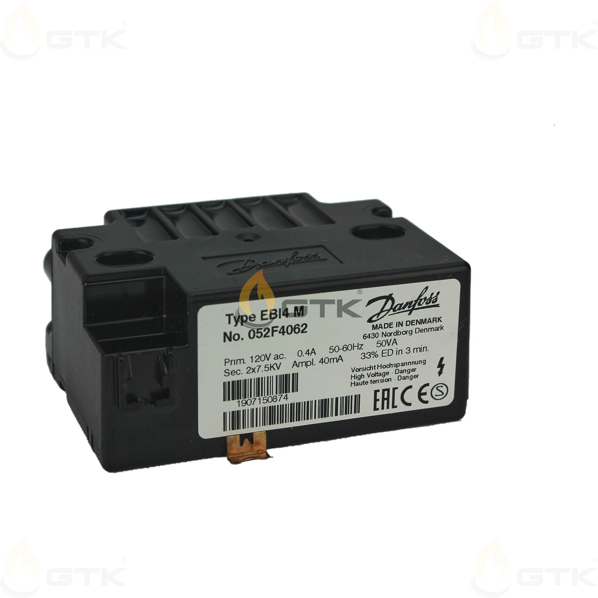 Трансформатор розжига Danfoss EBI4 M, 052F4062
