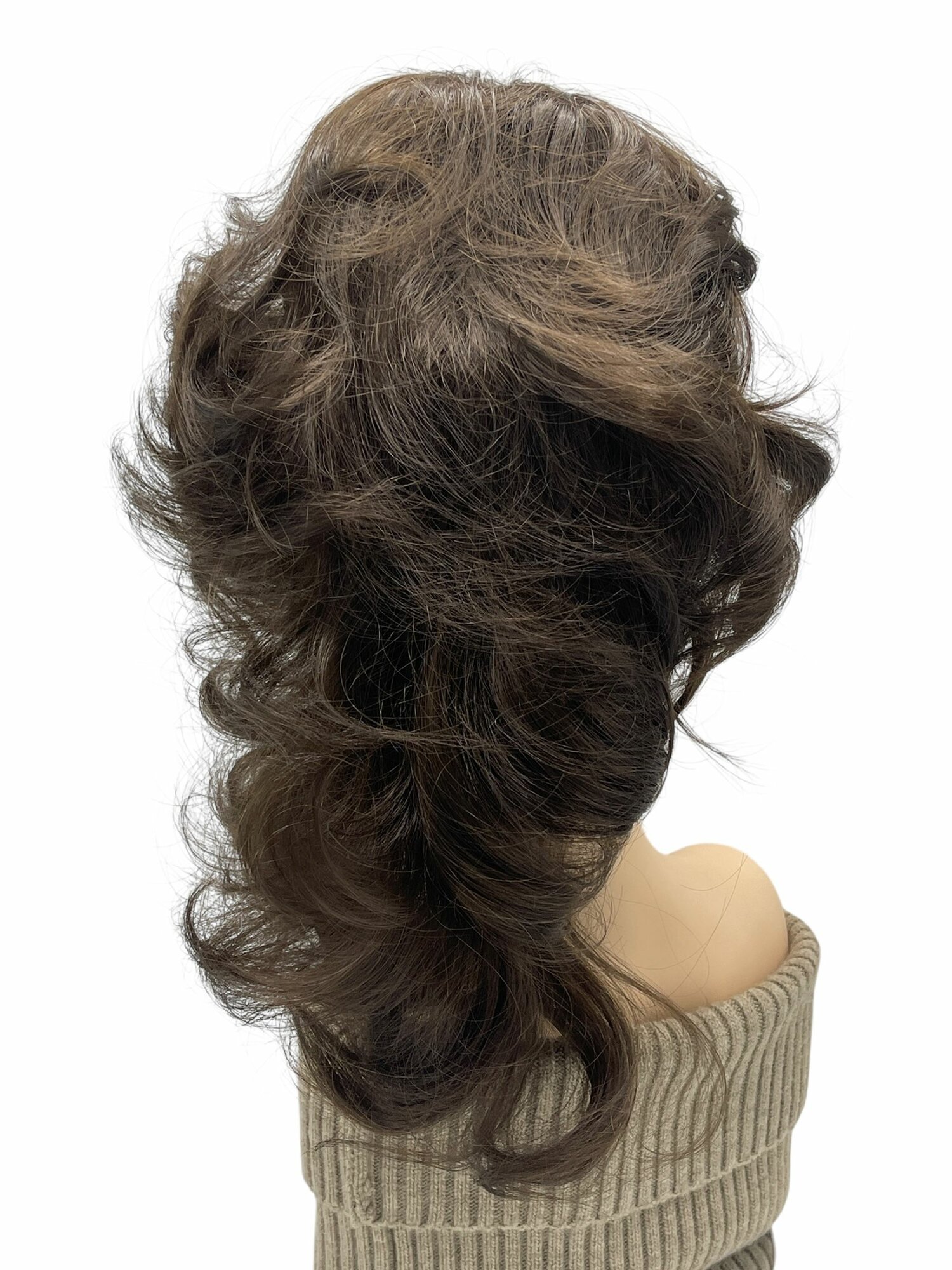 Шиньон Best Wigs, волнистый, искусственный, цвет темно-каштановый