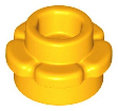 Деталь Lego 24866 Plate, Round 1 x 1 with Flower Edge (5 Petals)