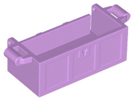 Деталь Lego 4738a Container, Treasure Chest Bottom with Slots in Back