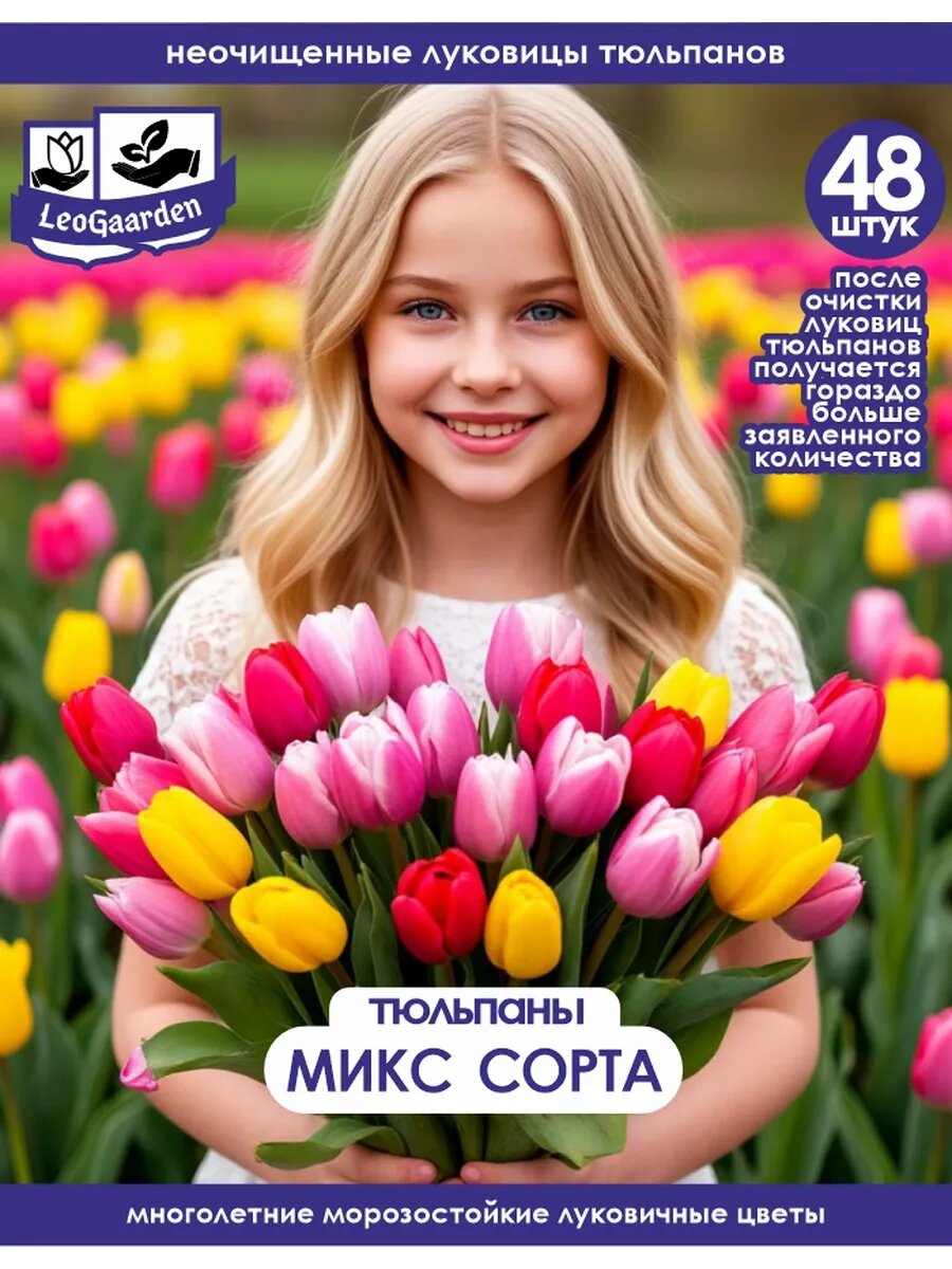 Тюльпан Луковица, Микс сортов, 48шт