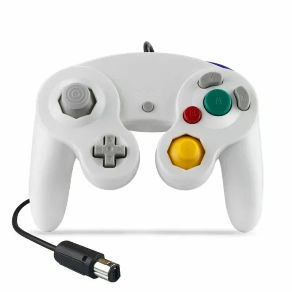 Многоцветный проводной геймпад для GameCube NGC геймпадджойстик отзывчивоеуправление новый компактный