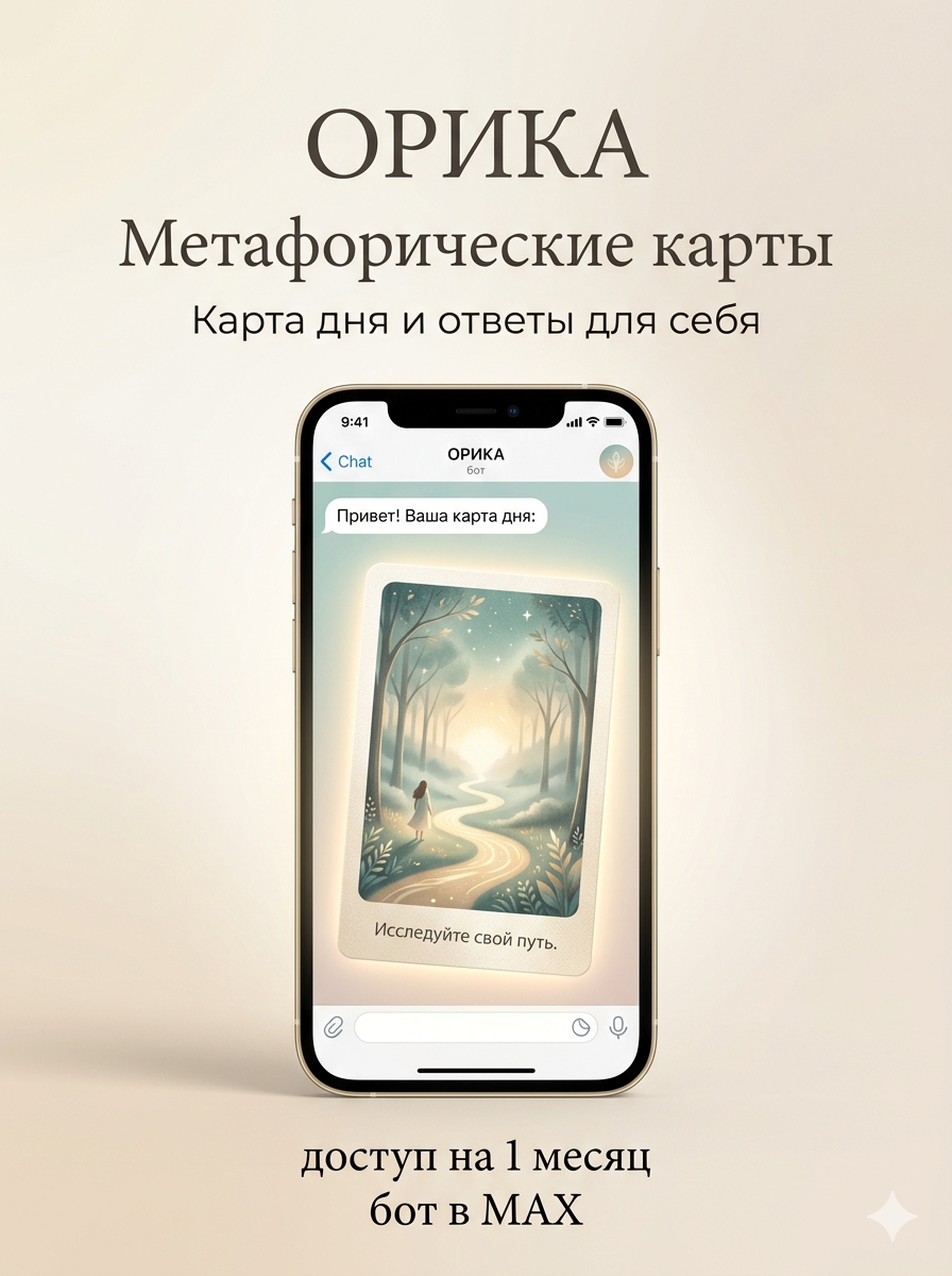Метафорические карты онлайн орика — доступ в бот, 700+ карт, карта дня, самопознание, психология, МАК