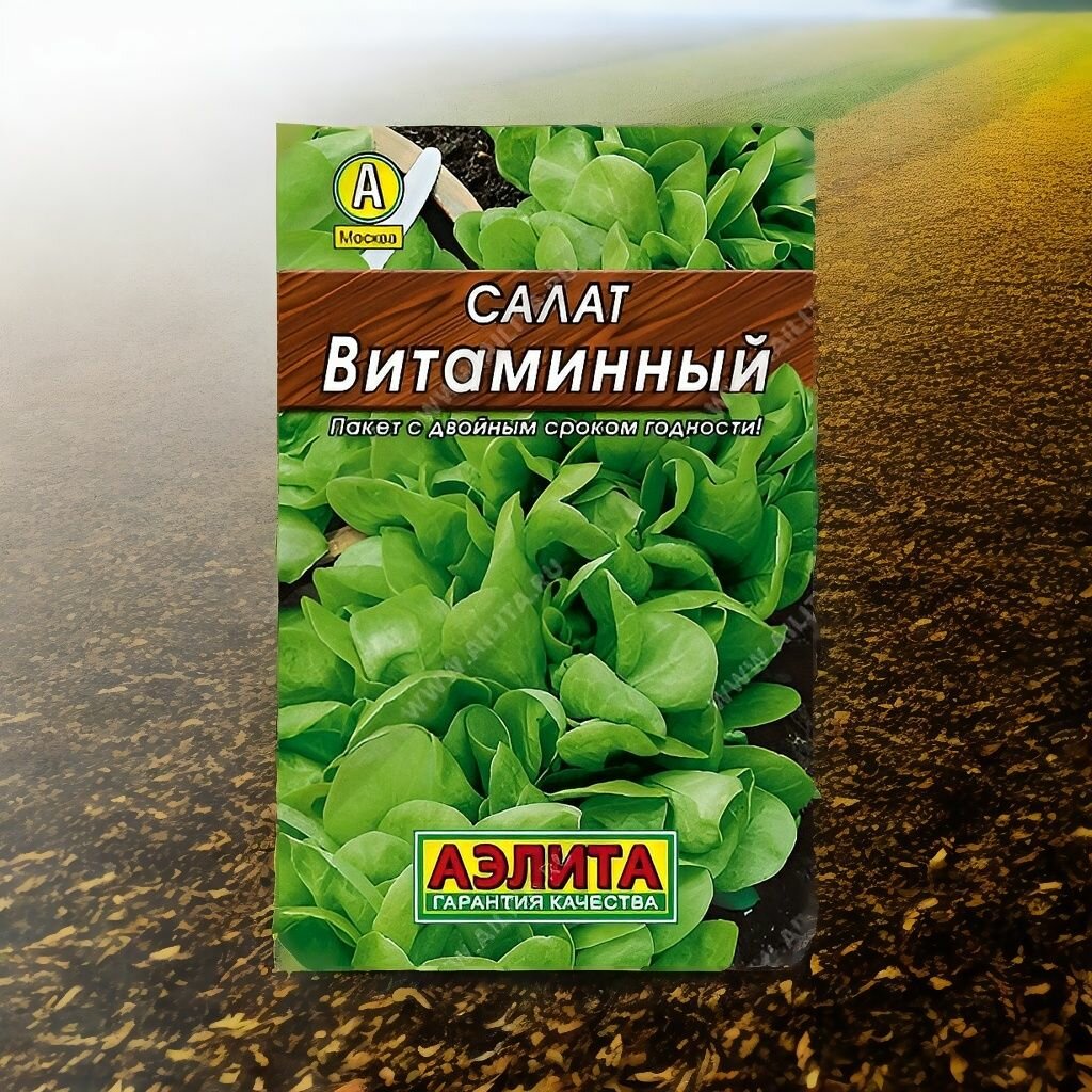 Семена Салат Витаминный листовой, Лидер, 0,5 г (Аэлита)