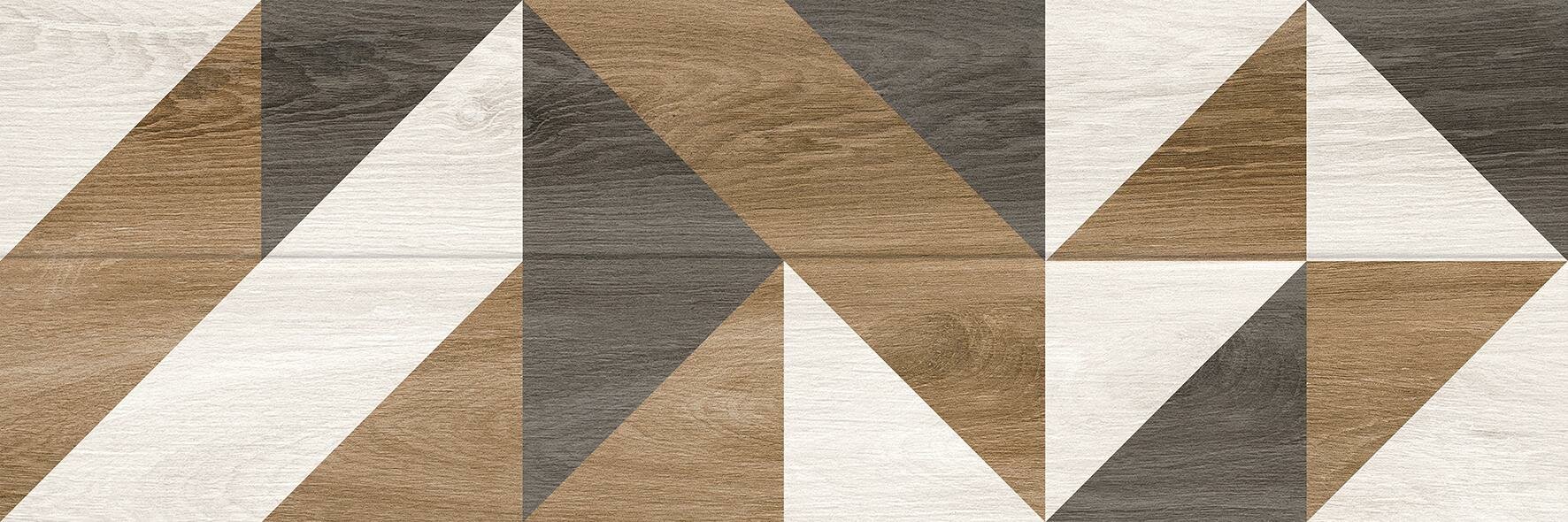 Керамическая плитка Laparet Авеню бежевая узор 60140 матовая 20х60 см