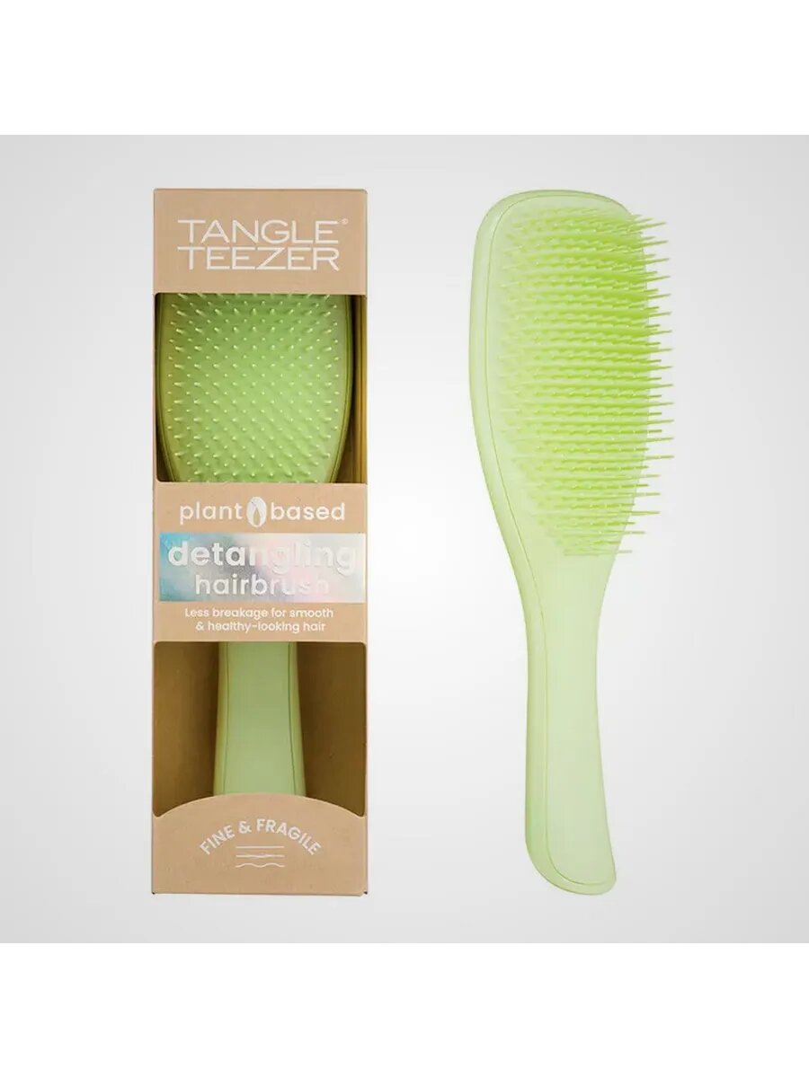Tangler Plant Brush Fine & Fragile Cool Matcha Расческа 1 шт