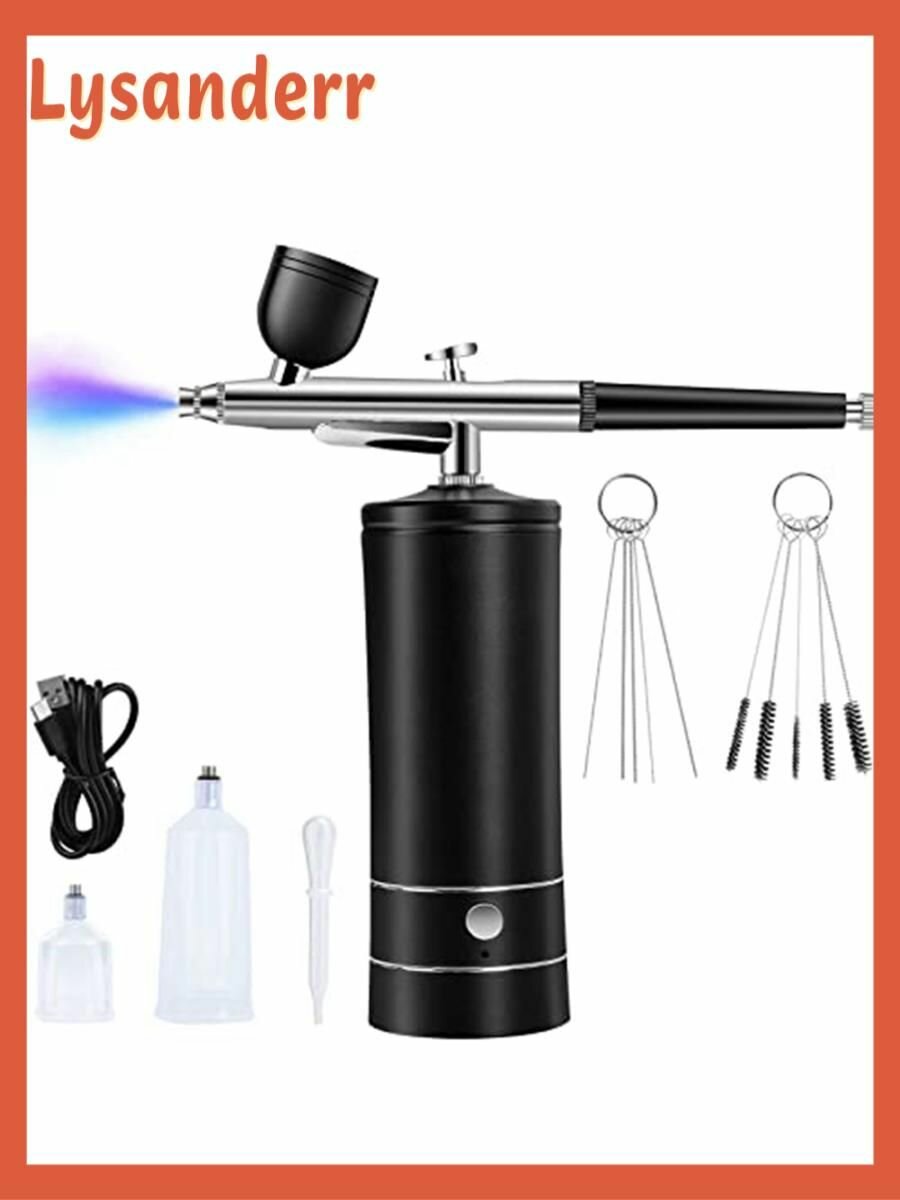 1 комплект Аэрограф Набор 30PSI Портативный Ручной Высокого Давления Аэрографа