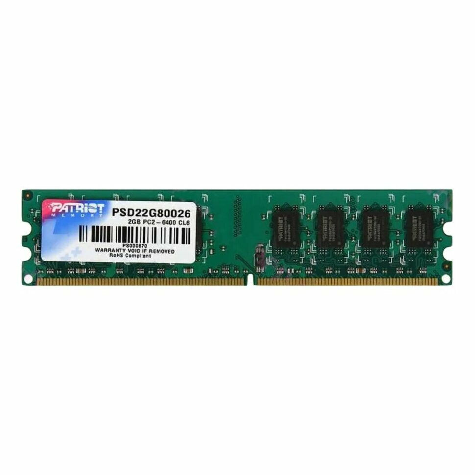 Модуль памяти Patriot Memory DDR4 DIMM 16GB 3200Мгц(PSP416G3200H1), 859802