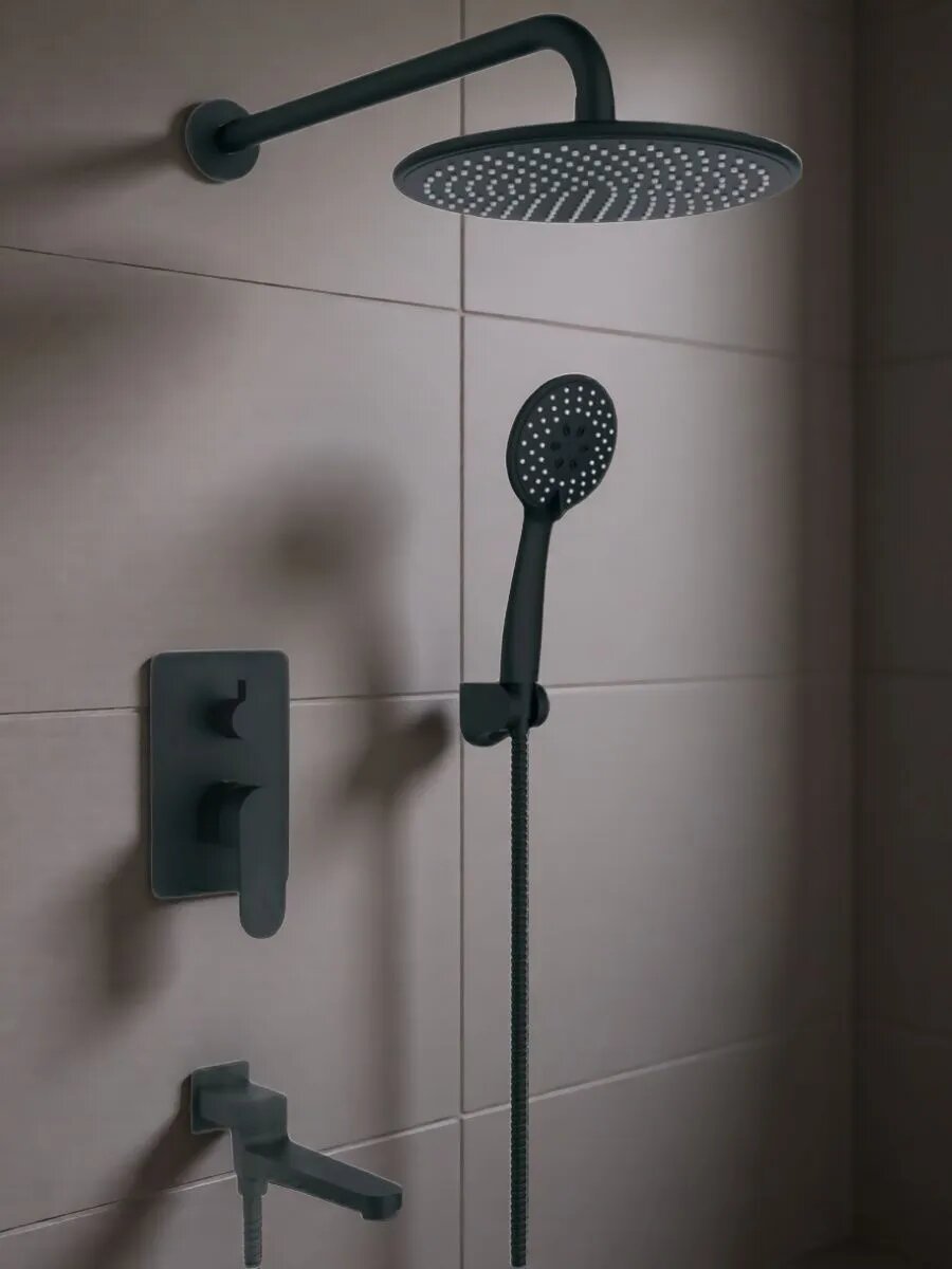 Душевая система с тропическим душем скрытого монтажа VIEIR V283563-C