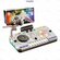 Детский DJ-контроллер белый, музыкальная игрушка с реалистичным дизайном и 12 зв...