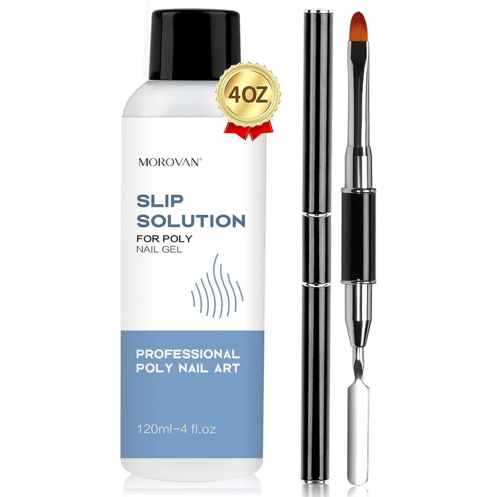 Жидкость для полигеля Флюид Ликвид Средство для работы с полигелем Slip Solution Nail Liquid, 120 мл