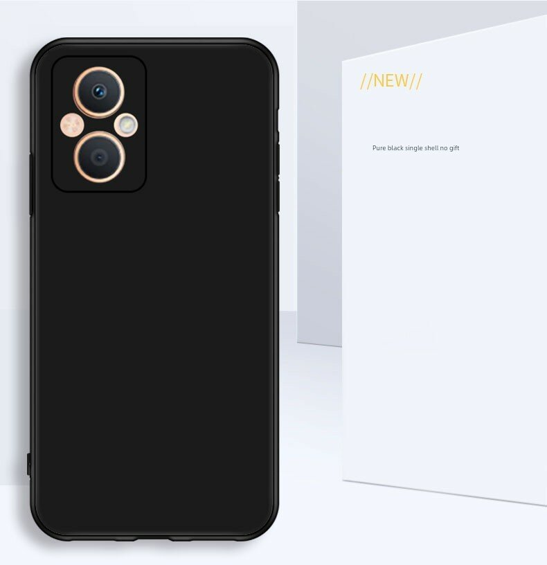 Чехол для OPPO A96 черного цвета из мягкого ТПУ защитный чехол для смартфона A96 анти-скользящий дизайн 1 шт