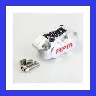 Тормозной суппорт мотоцикла RPM с 4 поршнями для большинства моделей дисковых тормозов диаметром 200 мм/220 ммЧёрный