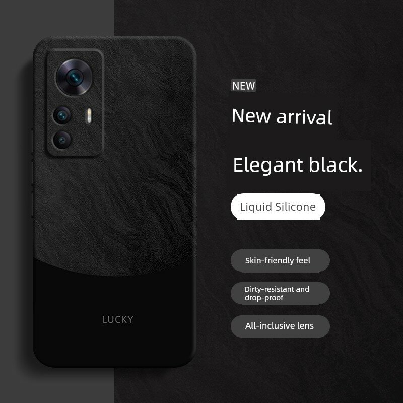 Чехол для смартфона Redmi K50 Ultra Edition из силикона, полная защита, антиударный, цвет чисто-черный