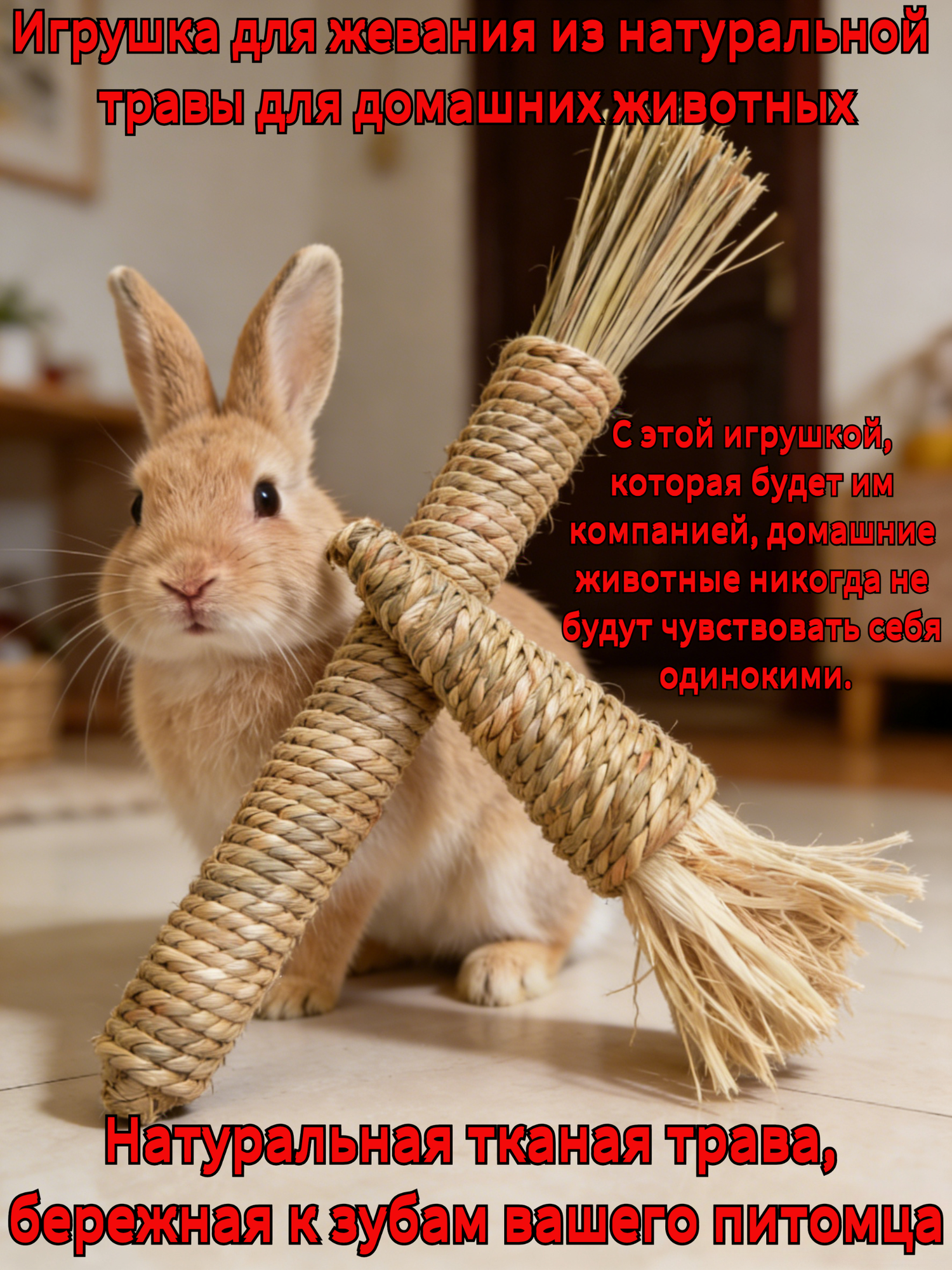 2 игрушки для домашних питомцев из натуральной травы, скрежетание зубами для укрепления здоровья зубов, кролик, хомяк