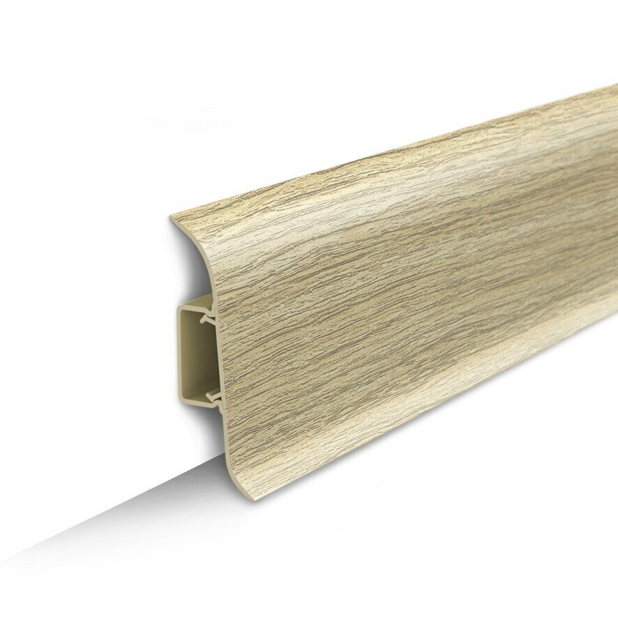 Пластиковый плинтус Идеал Classic 55 мм Дуб северный 213, 1 шт.