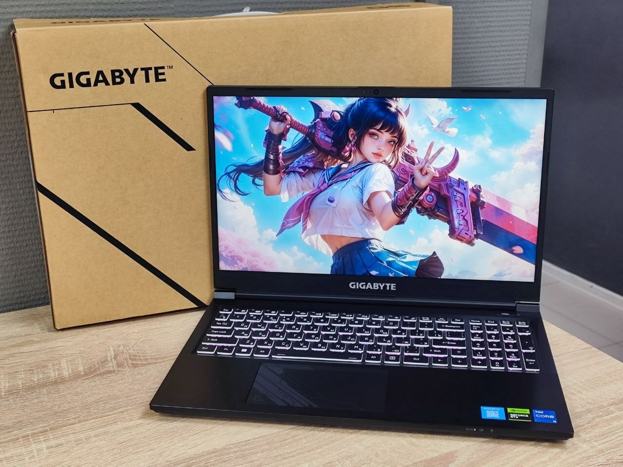 Ноутбук Gigabyte G5 MF-E2KZ313SD 15.6" IPS 144Гц Core i5-12500H RTX 4050 16ГБ ОЗУ 512ГБ ССД Windows 10 + Office