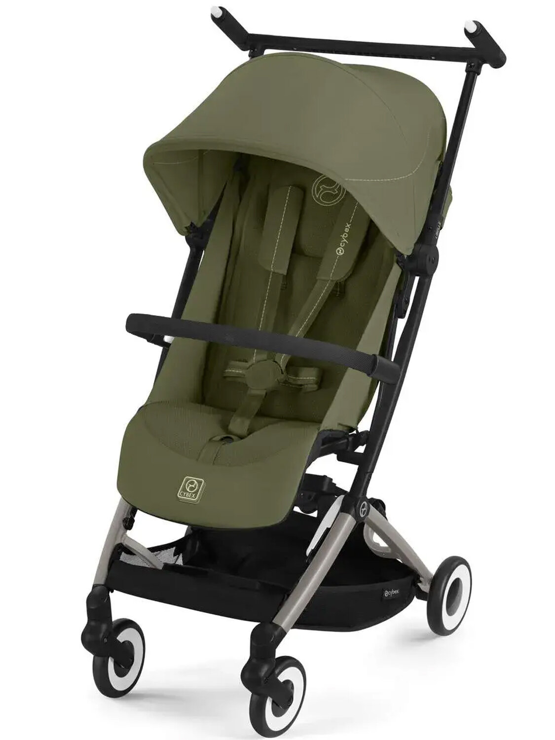 Коляска прогулочная Cybex Libelle TPE, оливковый (moss green) с дождевиком и бампером