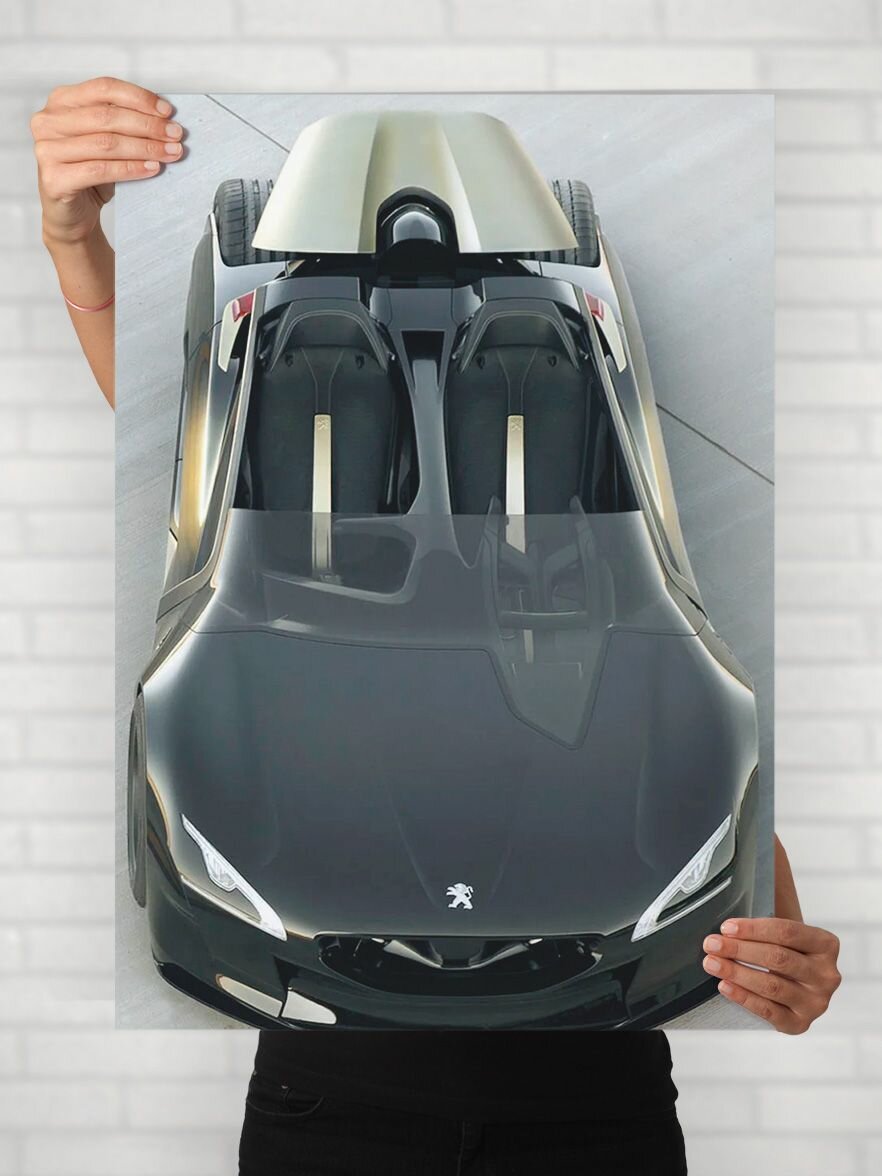 Плакат на стену для интерьера Авто и Мото (Пежо EX1 - Peugeot EX1) - Постер по транспорту формата A2 (42x61 см)