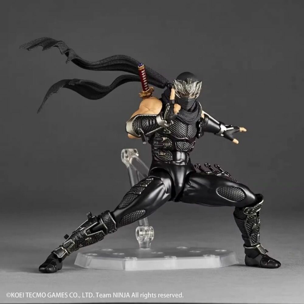 Kaiyodo Revoltech Удивительное Yamaguchi Ninja Gaiden Ryu Hayabusa Action Figure ПВХ Модели Коллекционные