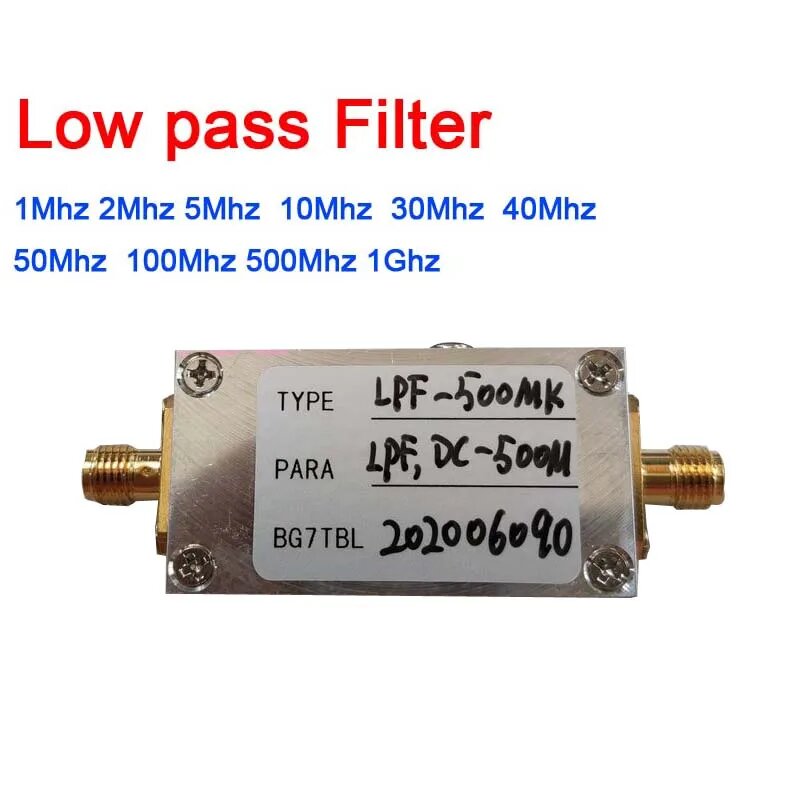 Фильтр нижних частот DYKBmetered LPF 1МГц-1ГГц, 30МГц