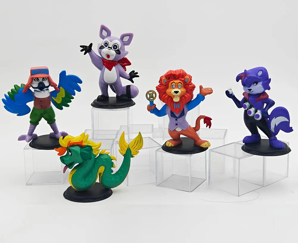 Фигурка ONETOY Набор Индиго Парк Рамбли, Молли, Ллойд, Салем, Финли 5шт 6-8см — фото 1