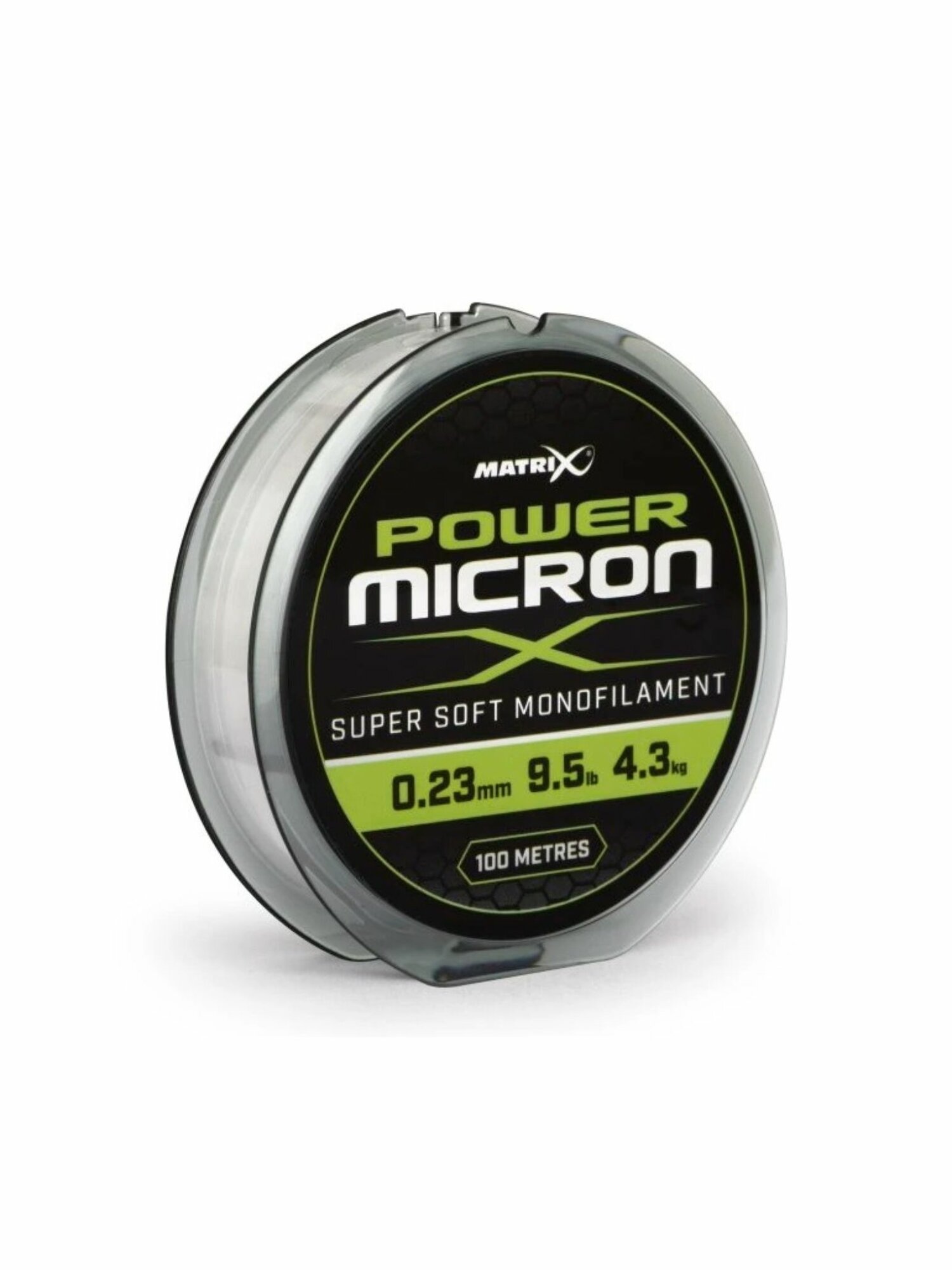 Леска поводочная 0.23 мм Прозрачная Matrix (Матрикс) - Power Micron X 4.3 кг / 9.5lb, 100 м