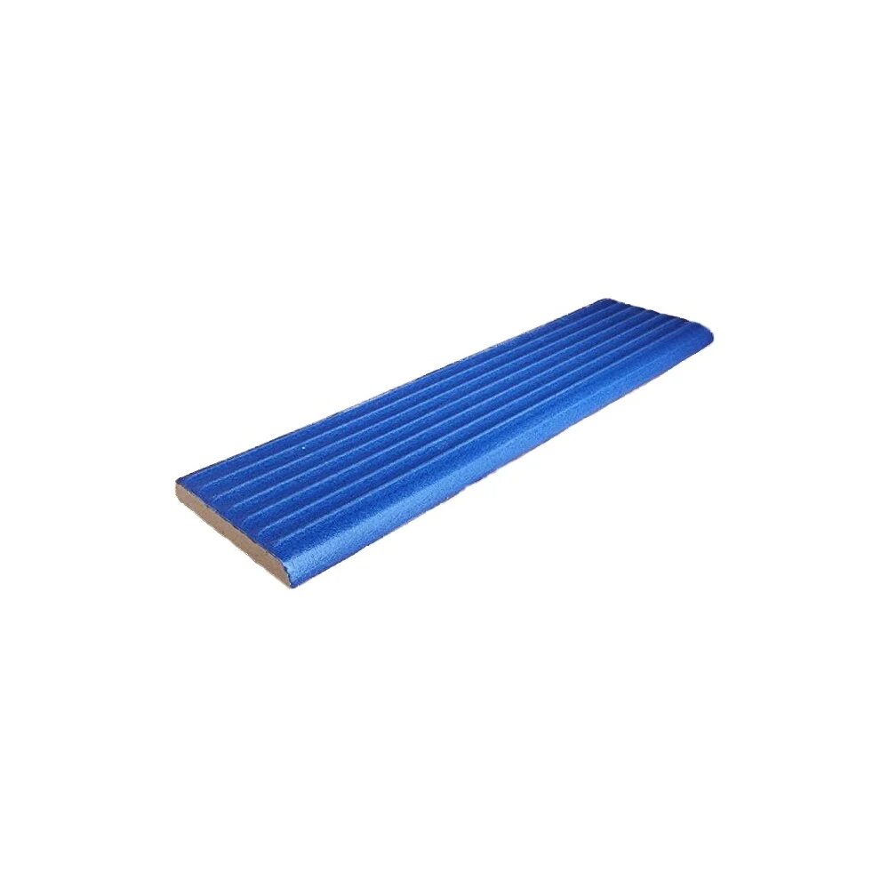 Кромка синяя рельефная для бассейна TOP GRES противоскользящая, 244х56x9 00-00000144