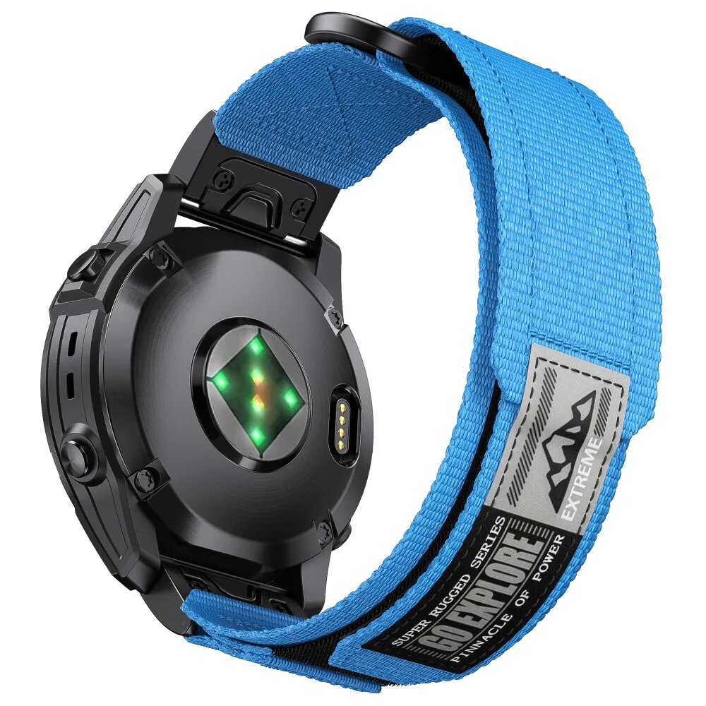 QuickFit Ремень 26 мм для Garmin Fenix 8 51 мм, Fenix 7X / 6X Pro 5X Plus, нейлоновые ремни для замены Garmin Epix Pro 51 мм, Enduro 2, Instinct 2X нейлоновый