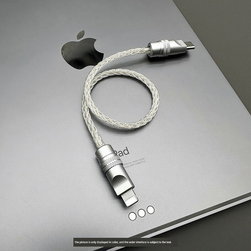 Кабель зарядки 1 м с однокристаллической медью USB-C к USB-A для iPhone 15/16/17 и Android - Серебристый