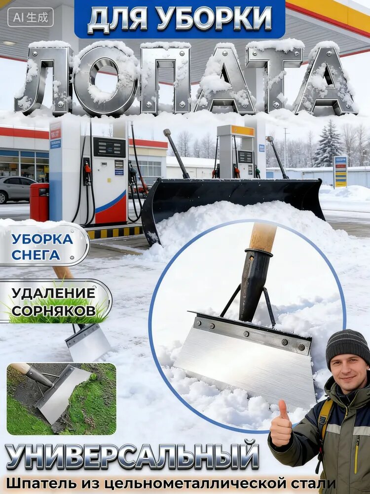Скребок-ледоруб универсальная 23 см