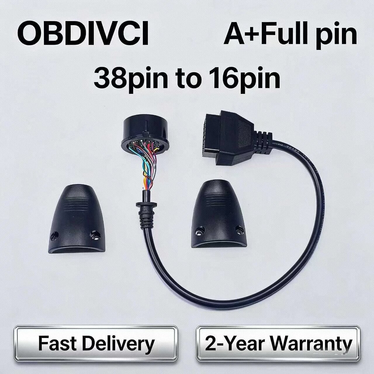 5 шт./лот Полный 38Pin до 16Pin для бренда Be-nz OBD2 разъем адаптера кабеля 38 pin
