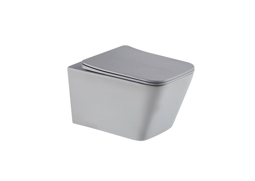 Унитаз подвесной Tornado Gid Tr2143TF-Lgm 62305Y серый матовый 49x34x36