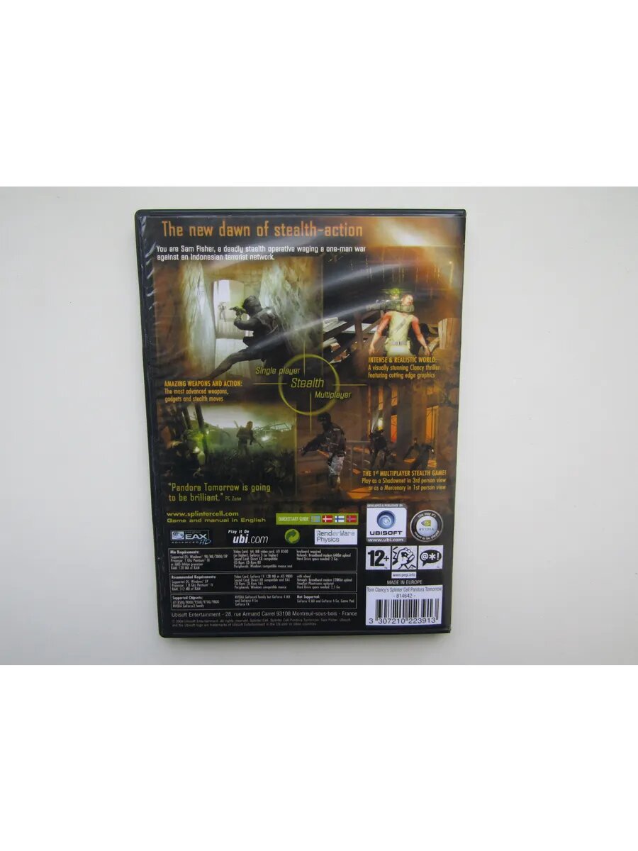 Игра. PC. Splinter Cell Pandora Tomorrow — фото 1