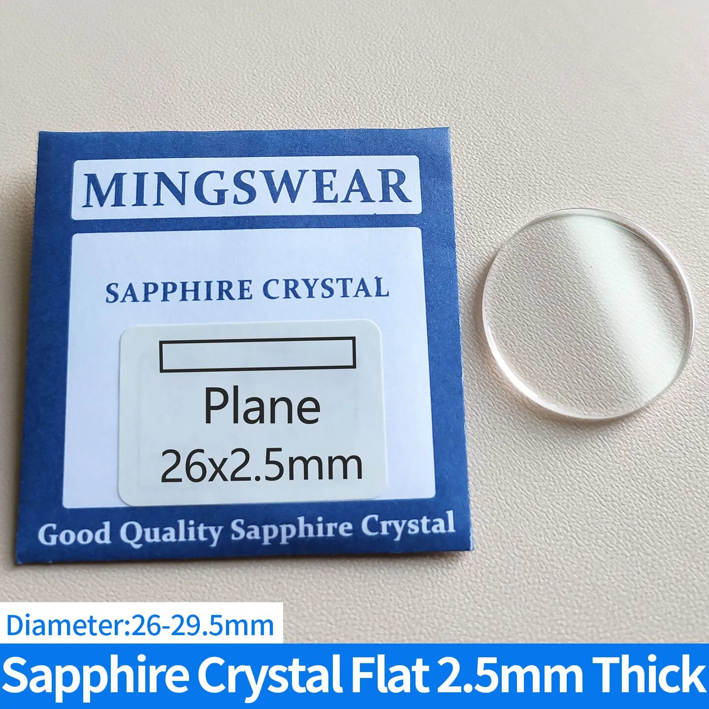 Стекло для часов MJGLASS 29x2.5mm