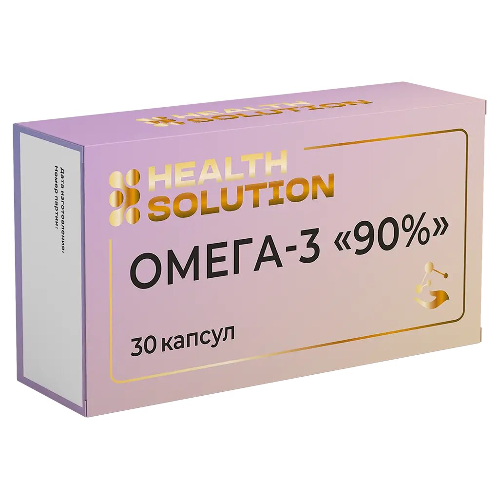 Health Solution Омега-3 90% капсулы массой 1300 мг 30 шт