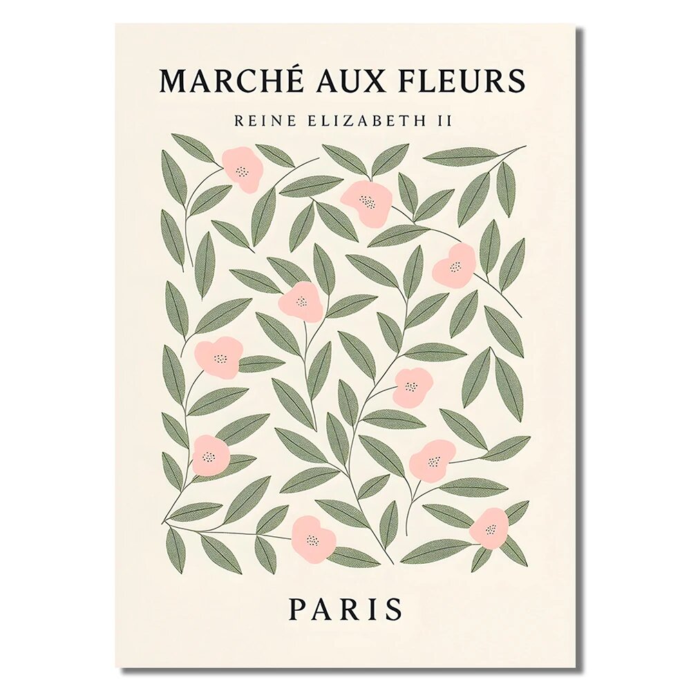 Постер "Marché aux Fleurs, Reine Elizabeth II, Paris" 50x75см, Picture 1